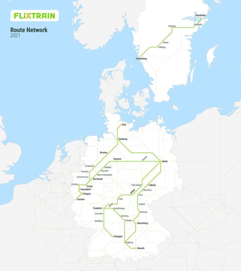 Nieuws: FlixTrain opent nieuwe routes in 2021 - Reizen met de trein